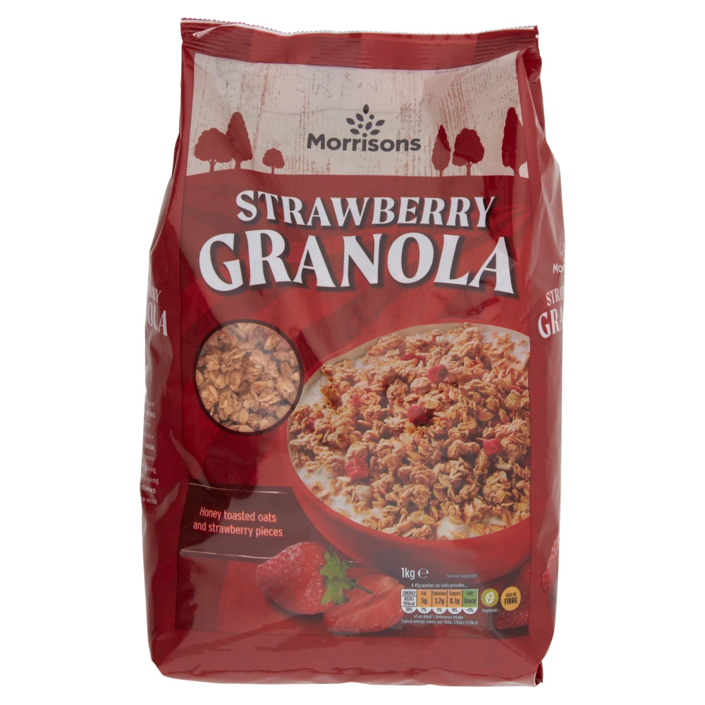 Morrisons Strawberry Granola 1kg | Cereals | Joybuy