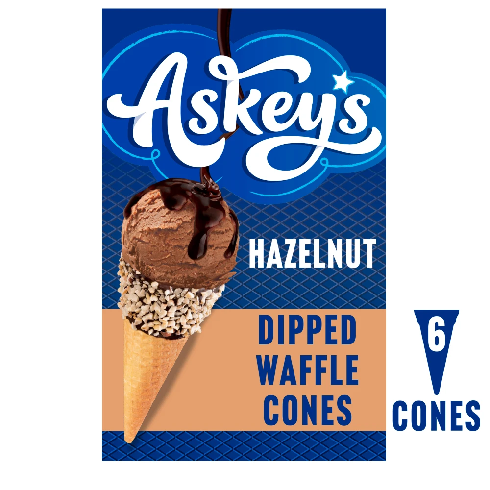 Askeys Deluxe Cone Hazelnut 6 Pack 900g | Home Baking & Sugar | Joybuy