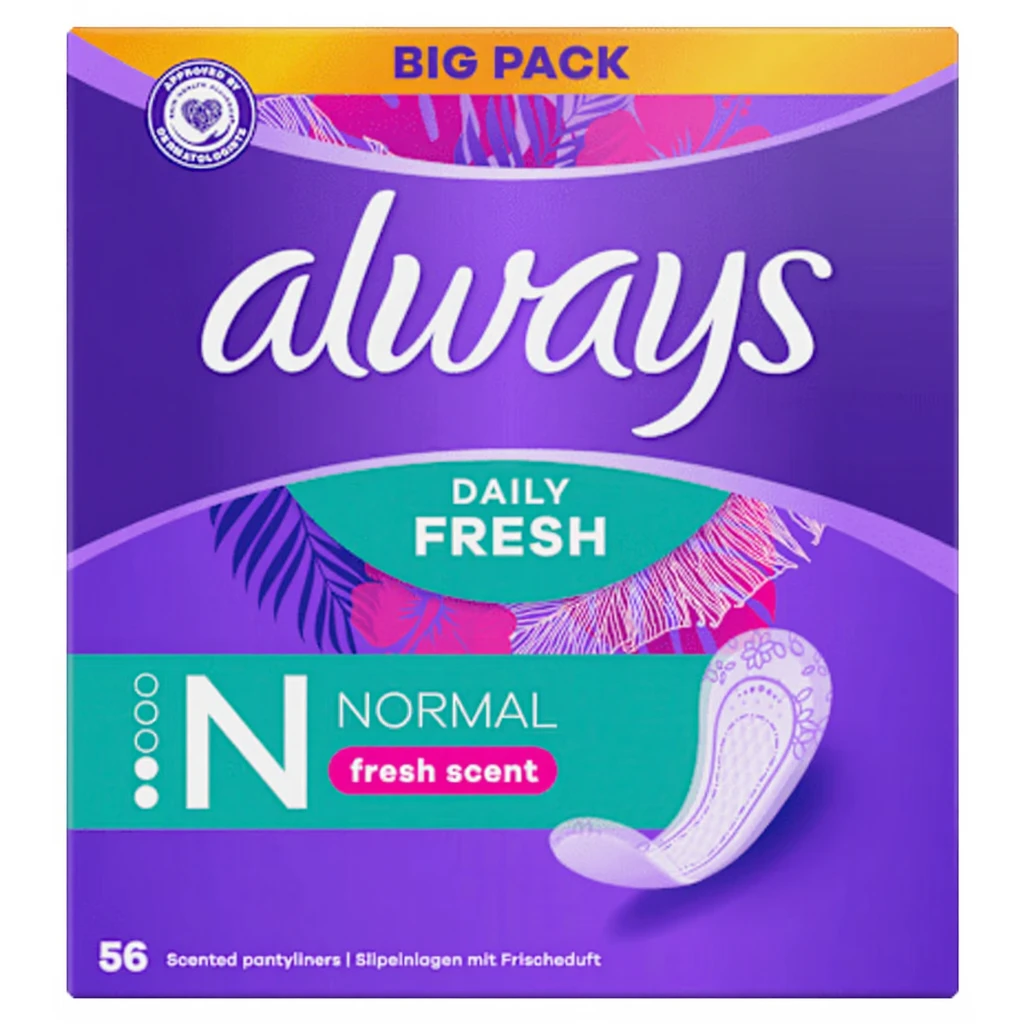 Always Fresh&Protect Normal Frische Slipeinlagen Großpackung 56 Stk ...