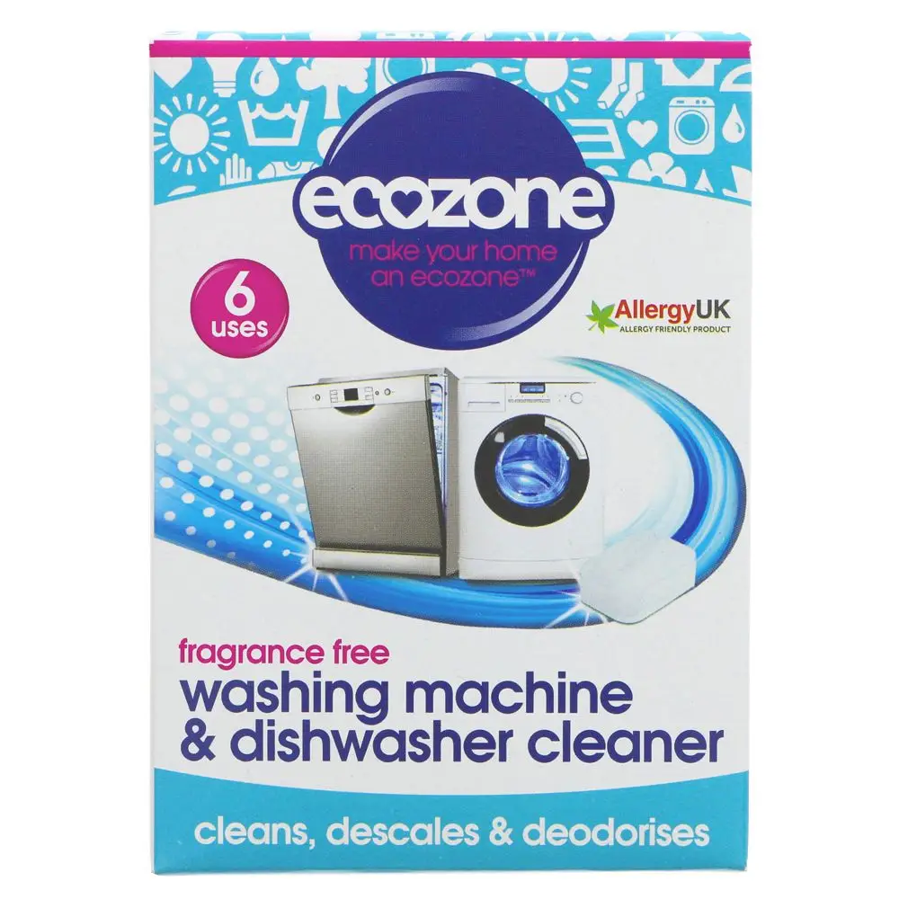 Ecozone Washing Machine & Dishwasher Cleaner 6 Tabs | Dishwasher ...