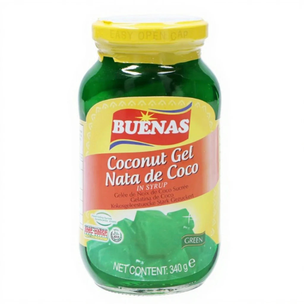 Buenas Gelée De Coco Verte (nata De Coco) 340 G | Produits végétaux à ...