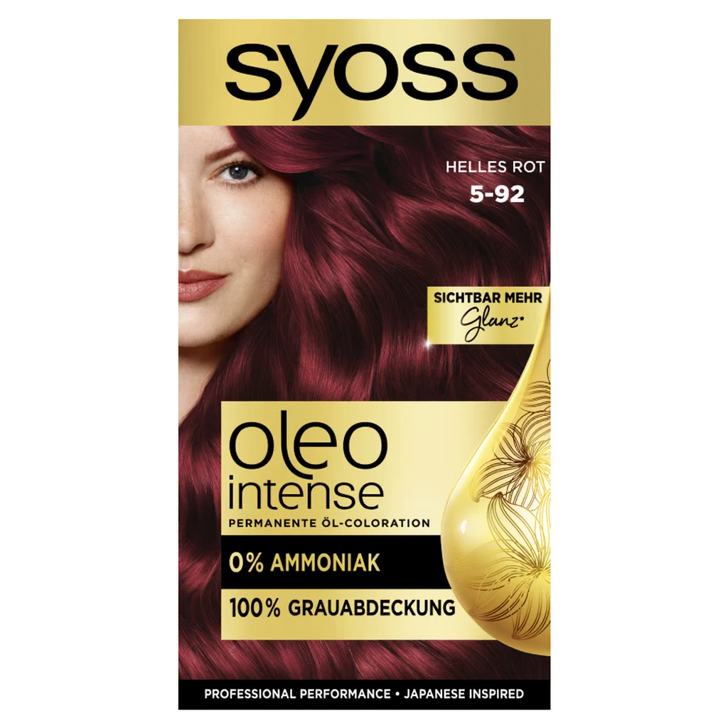 Syoss Oleo Intense Öl-Haarfarbe 5-92 Hellrot | Haarfärbemittel | Joybuy
