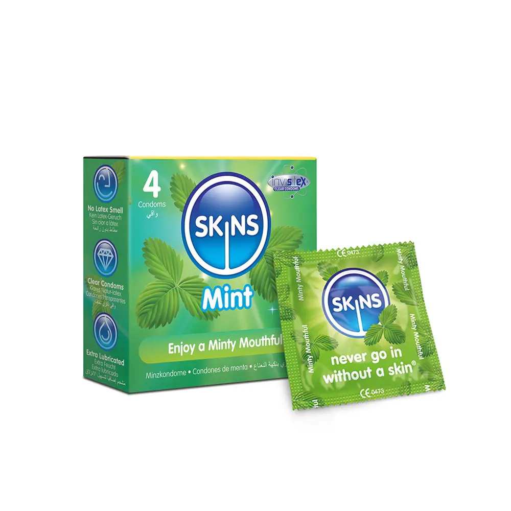 Skins Condoms Mint 4 Pack | Contraception and Condoms | Joybuy