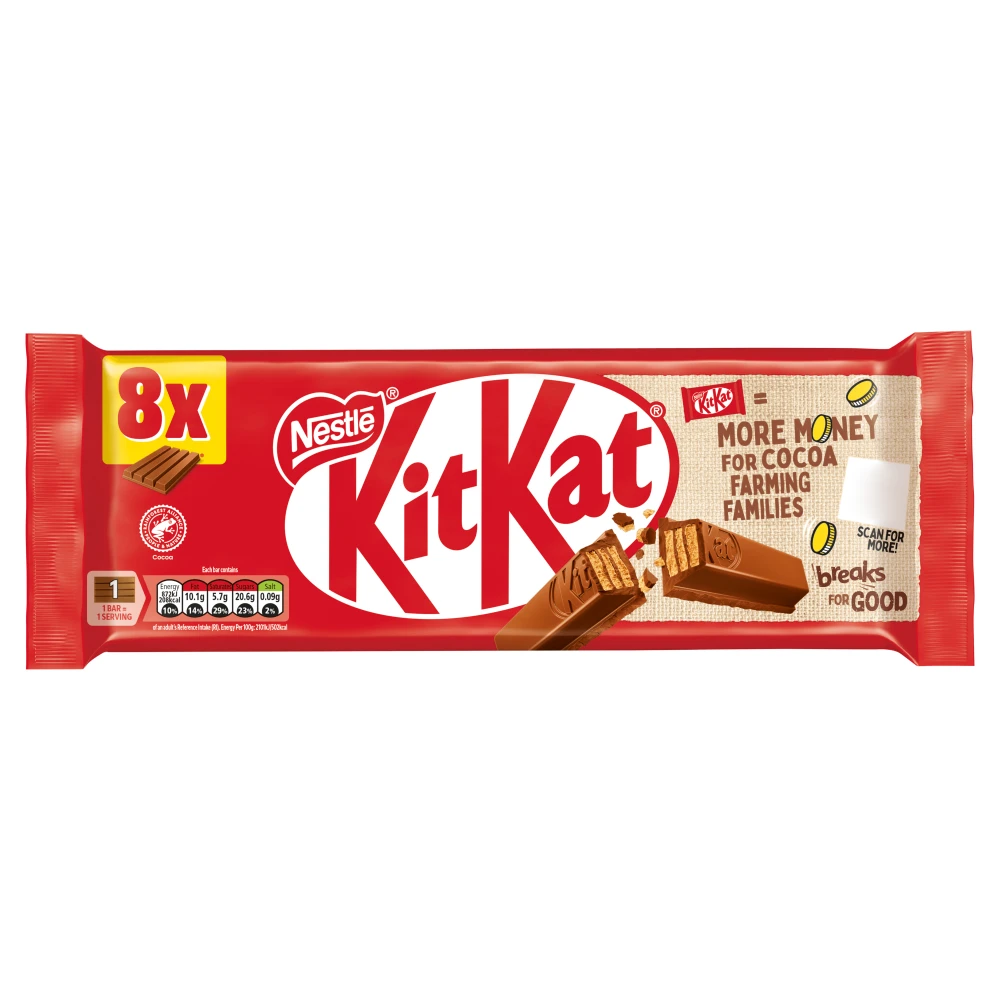 Kit Kat 4 Finger 8 Pack 332g | Biscuits | Joybuy