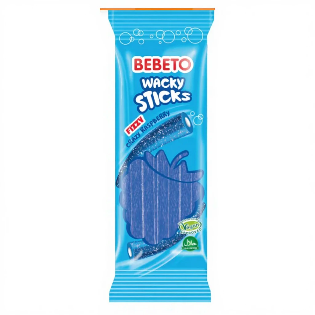 Bebeto Wacky Stick Verrückte Himbeere 180g | Süßigkeiten | Joybuy