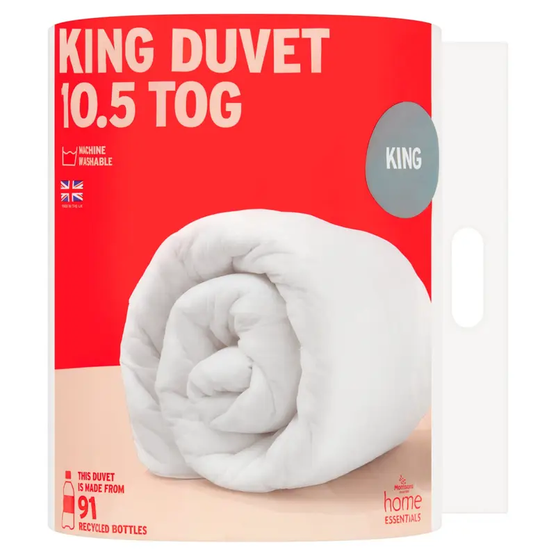 Morrisons Home Essentials Duvet 10.5 Tog King Size | Pillows & Duvets ...