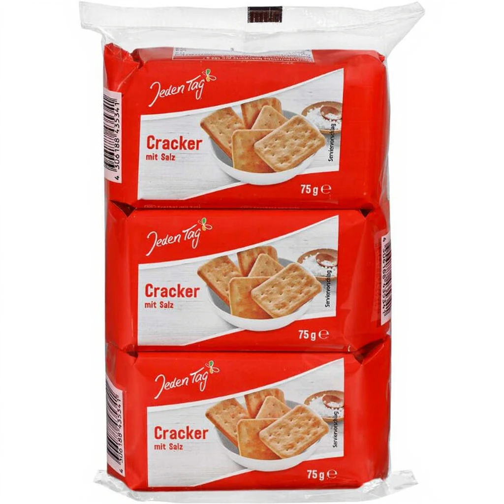 Jeden Tag Cracker mit Salz 3 x 75 g | Cracker & Knäckebrot | Joybuy