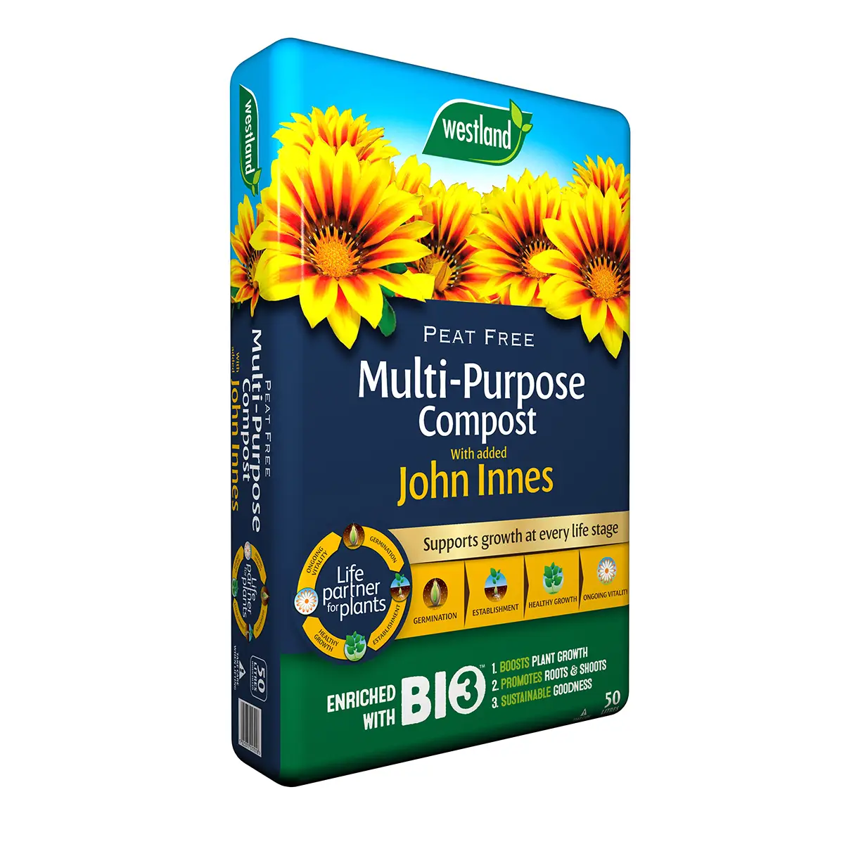 Westland Multi Purpose With John Innes Peat Free Compost 50l | Growing ...