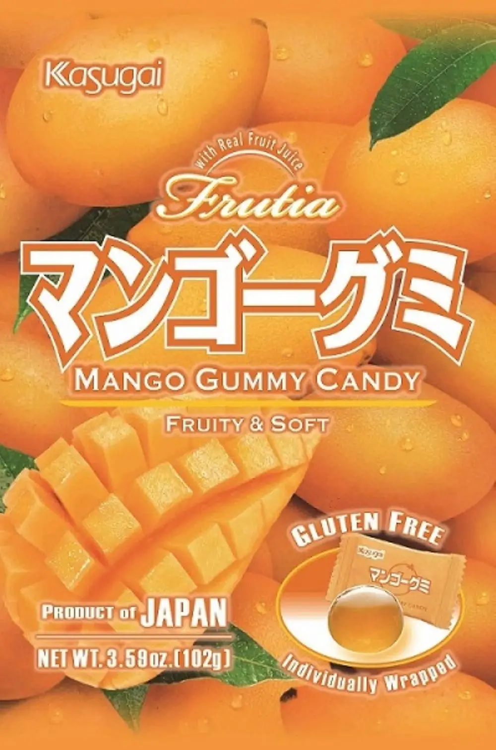 KASUGAI Mango Gummy 102g | Sweets | Joybuy