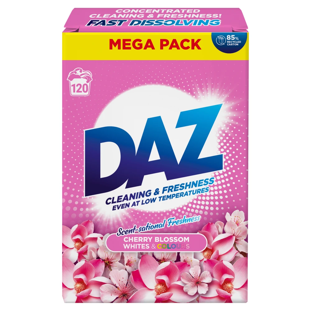 Daz Cherry Blossom Whites & Colours 6kg | Powder Detergent | Joybuy