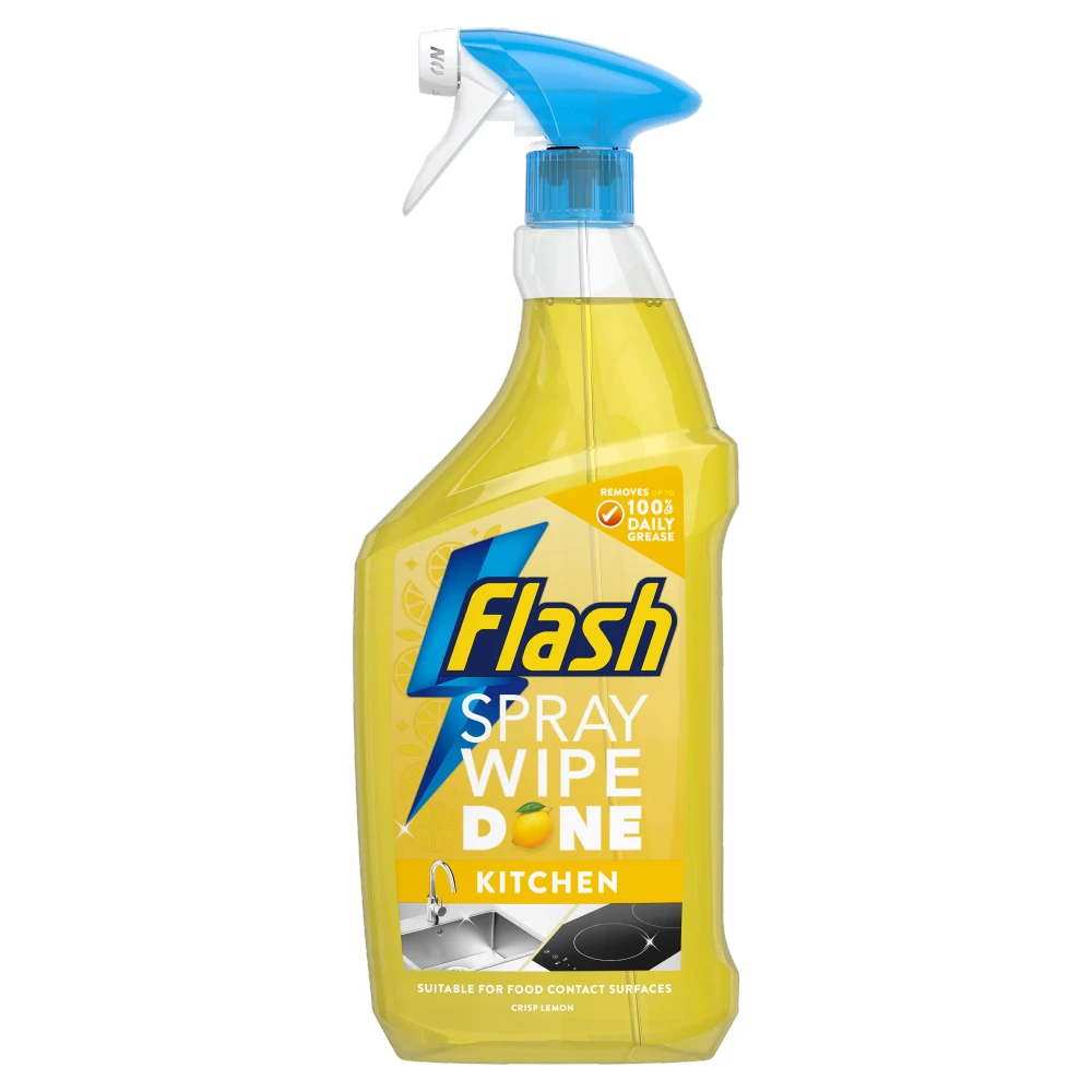 Flash Spray Wipe Done Bright Crisp Lemon Cleaning Spray 800ml | All ...