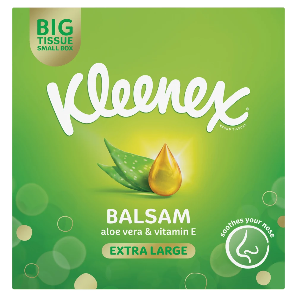 Kleenex Balsam Extra Large Tissues Single Compact Box | Facial Tissues ...