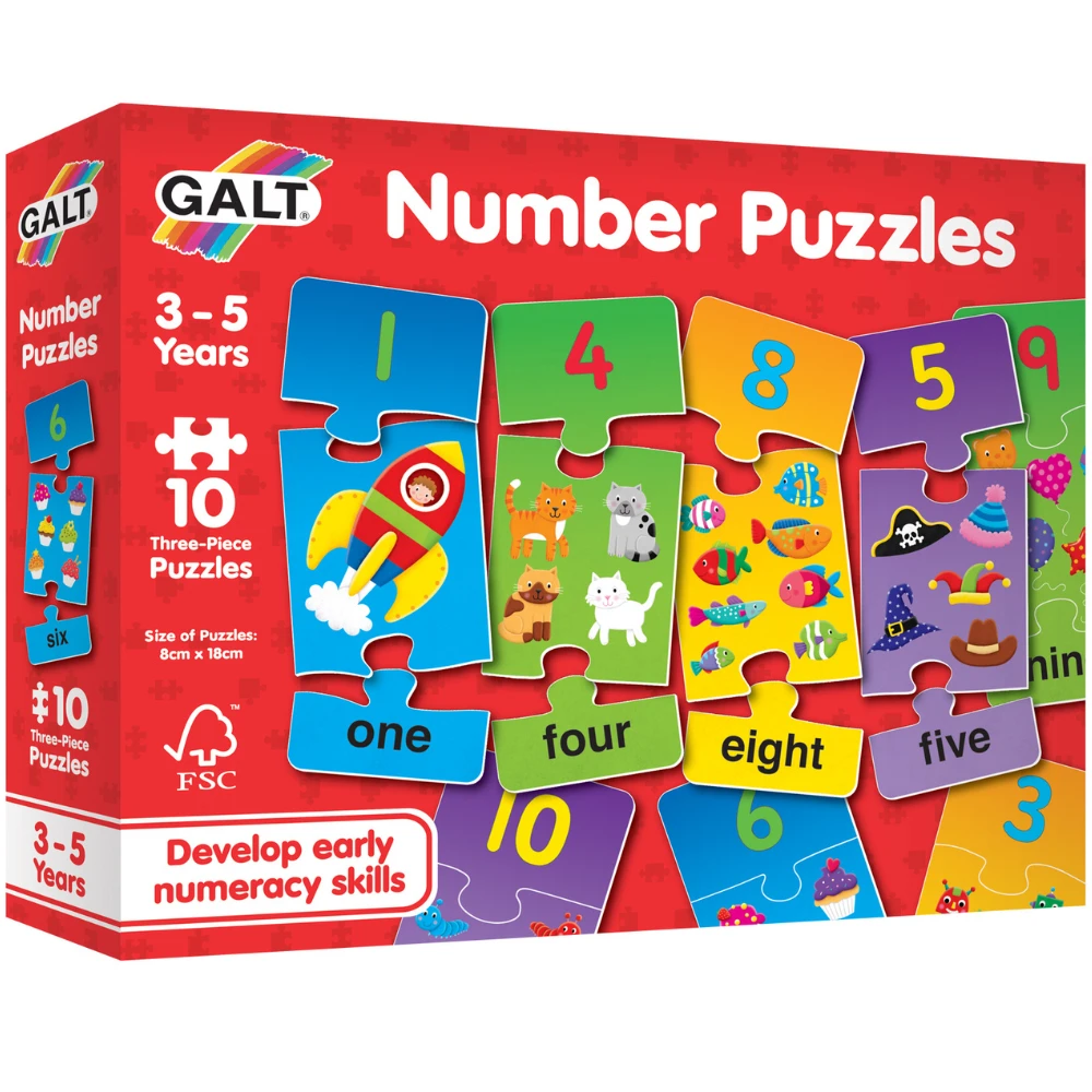 Galt Early Learning Number Jigsaw Puzzles | Puzzles | Joybuy