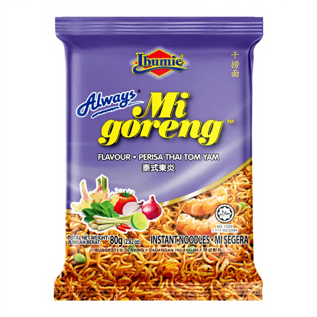 IBUMIE Mi goreng saveur Tom Yam thaï 80 g | Riz, pâtes et légumineuses ...