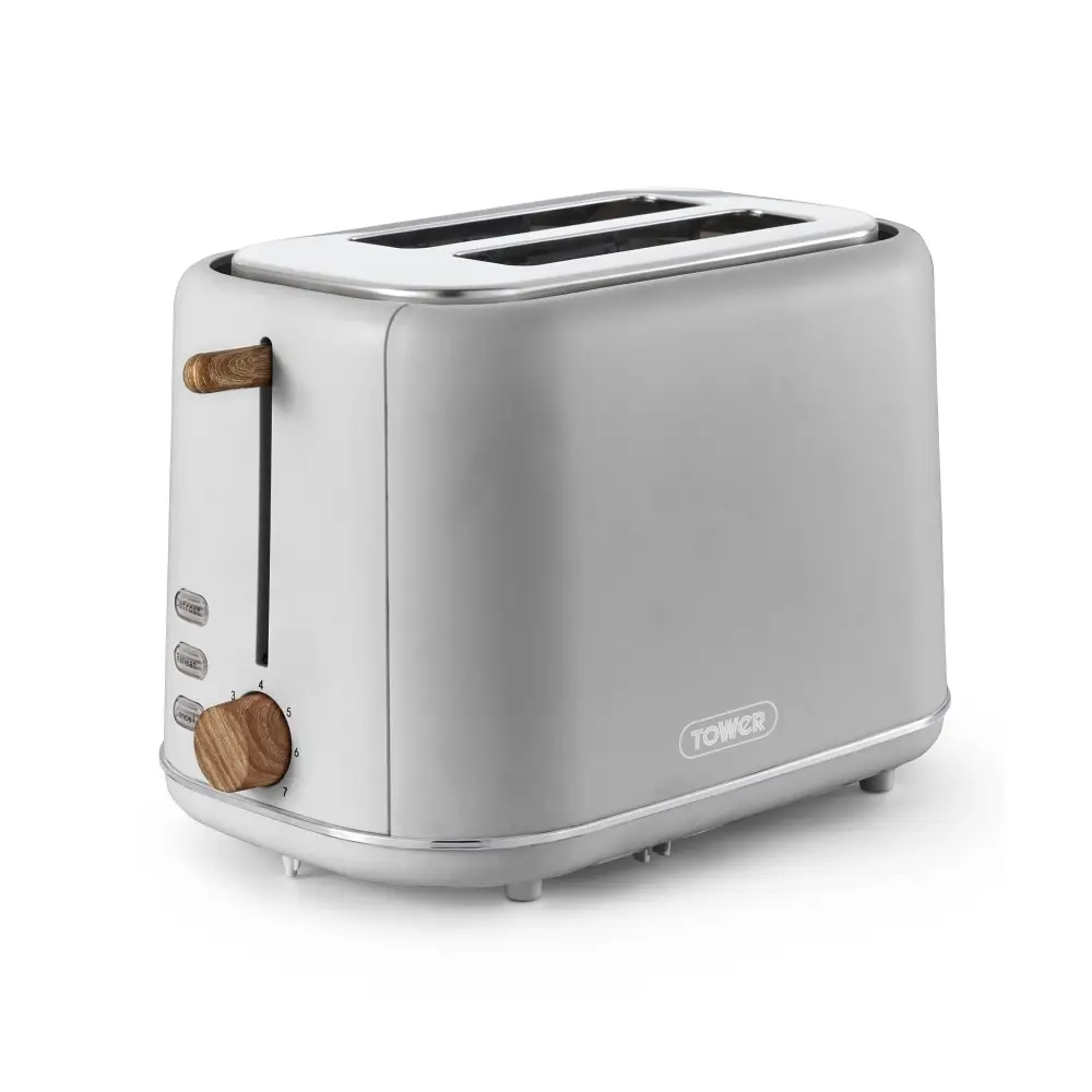Tower Scandi 2 Slice Toaster, Adjustable Browning Control, Wide Slots ...