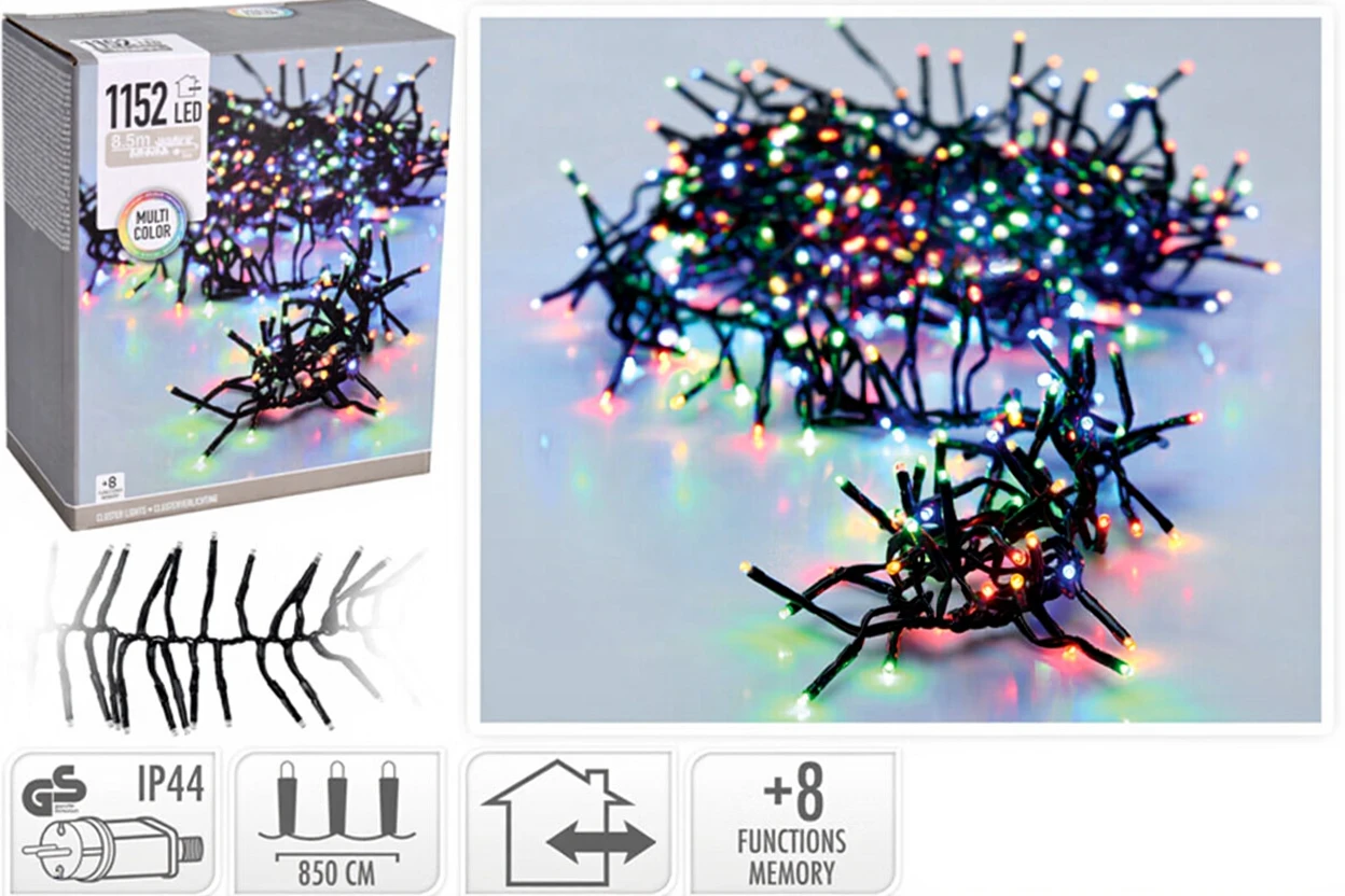 Guirlande Lumineuse De Noël 8,5 M - 1152 Led - Multicolore | Noël | Joybuy