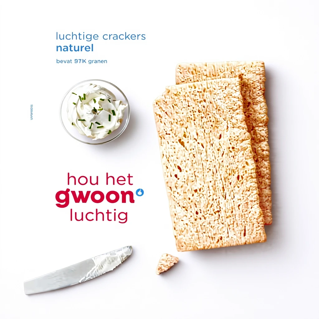 G'woon Light Crackers Natuur - 250 g | Crackers en knäckebröd | Joybuy