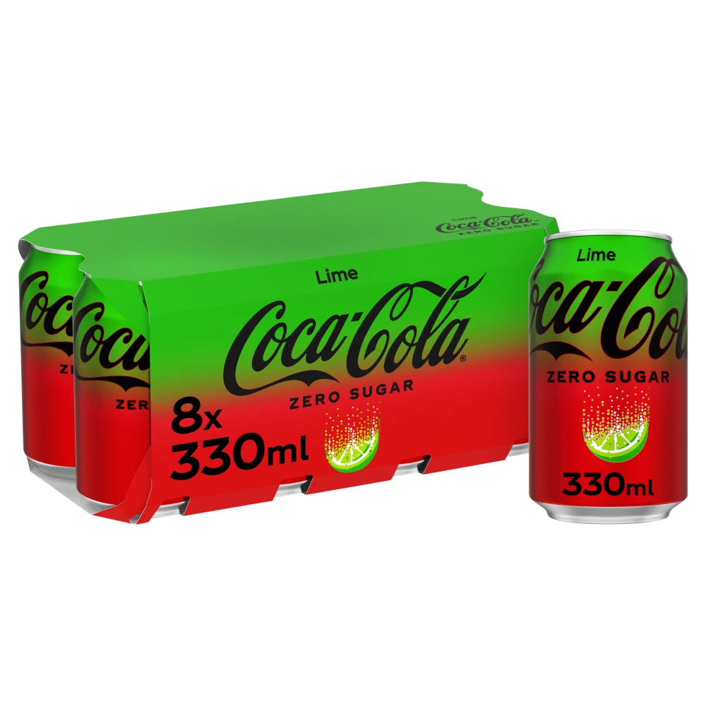 Coca-cola Lime Zero 8 X 330ml | Fizzy Drinks | Joybuy