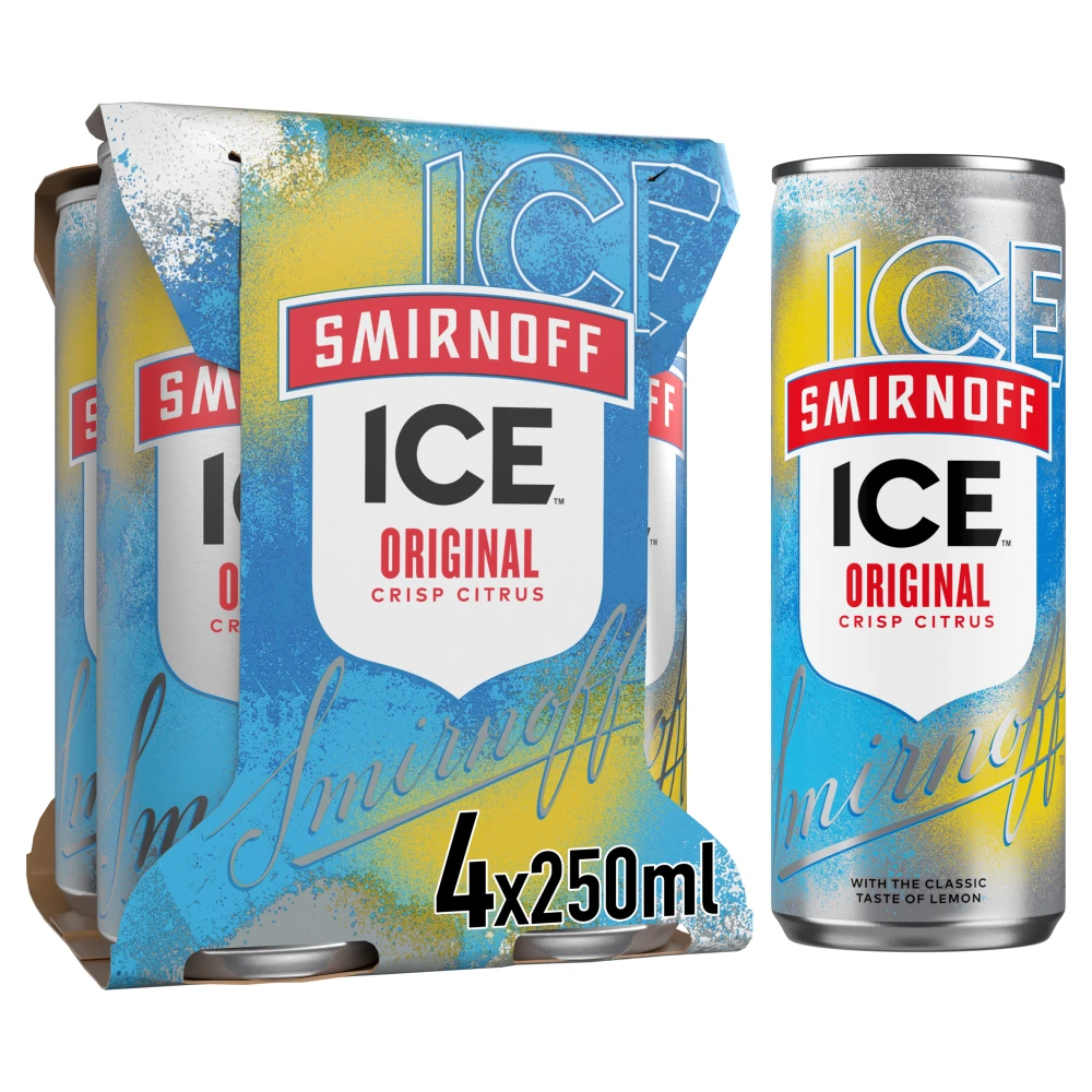 Smirnoff Ice Original Vodka Mixed Drink 4 X 250ml | Cocktails & Pre ...