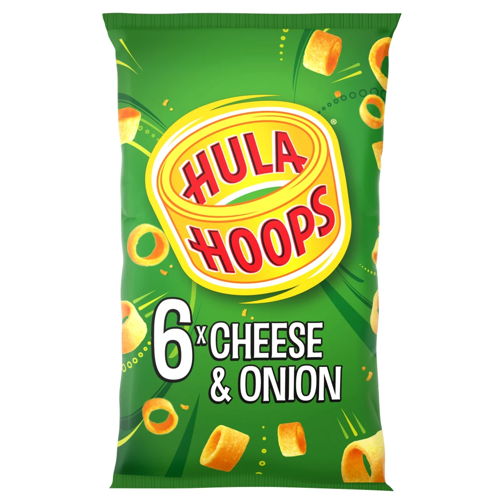 Hula Hoops Cheese & Onion Multipack Crisps 6*24g | Crisps & Dips | Joybuy