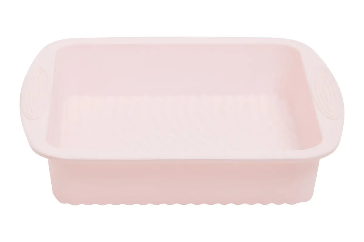 Zing Pastel Pink Square Cake Mould | Baking Tins Trays | Joybuy