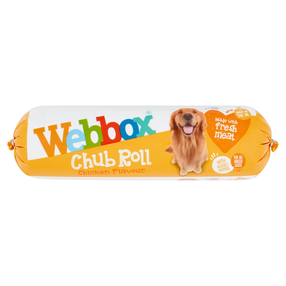 Webbox Chub Roll Chicken Flavour 1-7 Years 72g | Treats | Joybuy