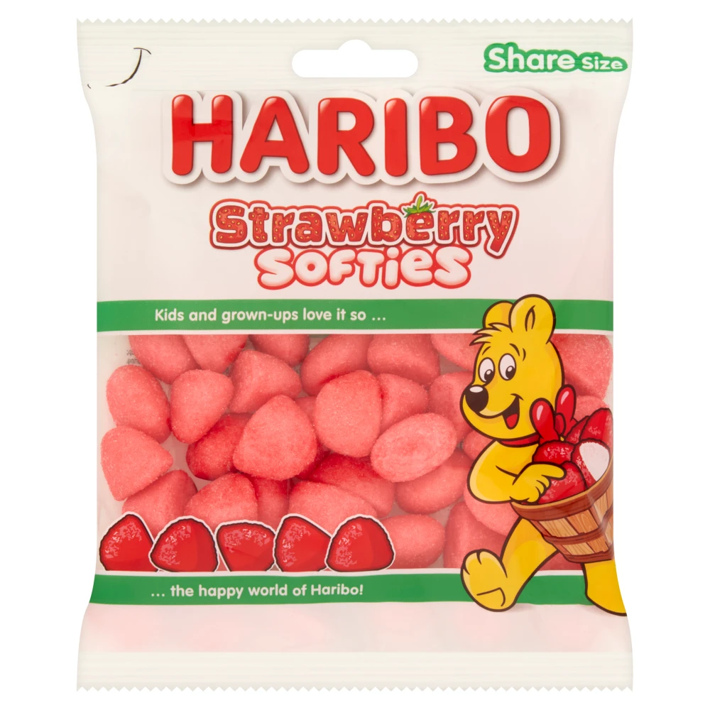 Haribo Strawberry Softies 140g | Sweets | Joybuy