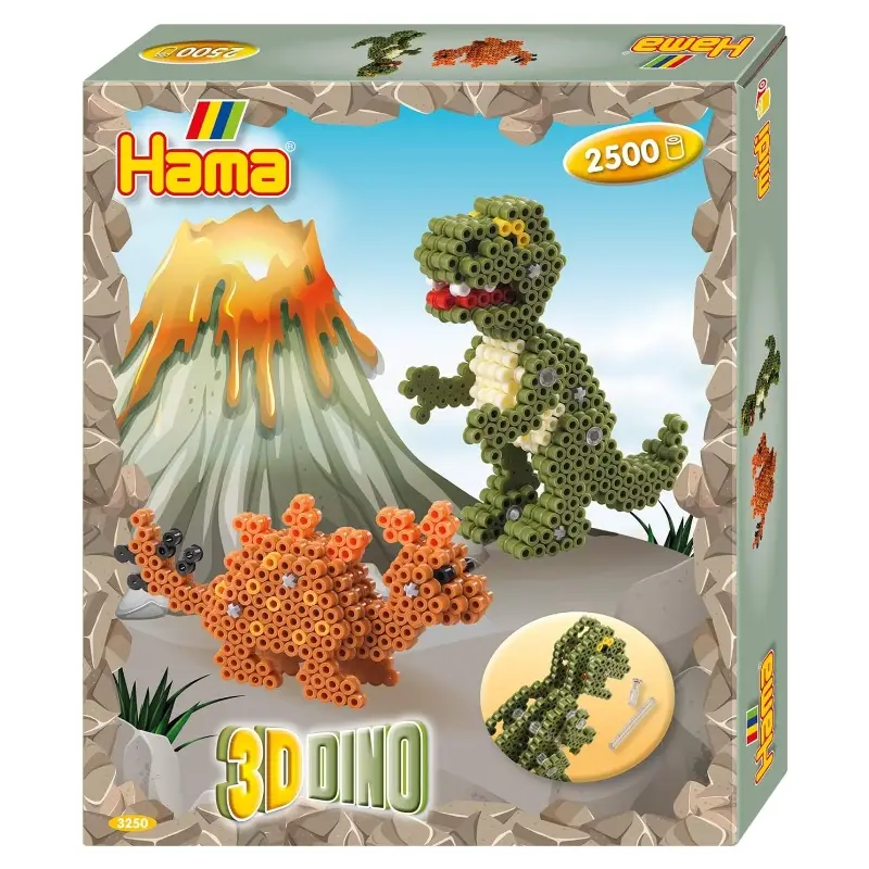 Hama 3250 3D Dino 2500 Stück | Bastelsets | Joybuy