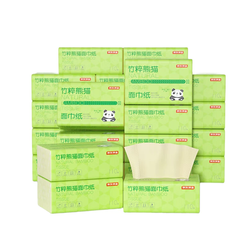 ochama × J.ZAO 3-Ply Facial Tissues, Made from Unbleached Bamboo Pulp ...