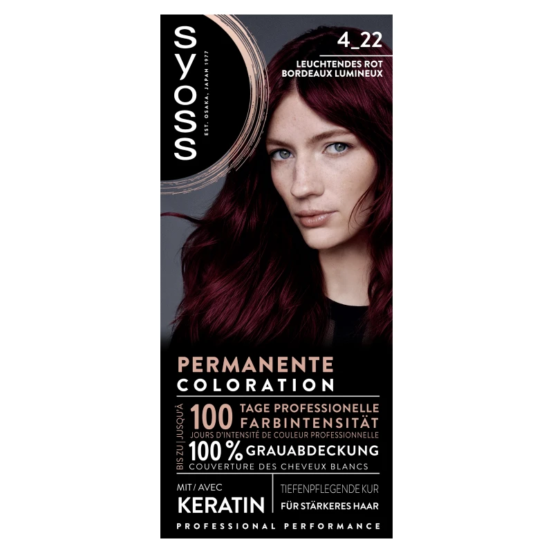 Syoss Haarfarbe 4_22 Leuchtendes Rot | Haarfärbemittel | Joybuy