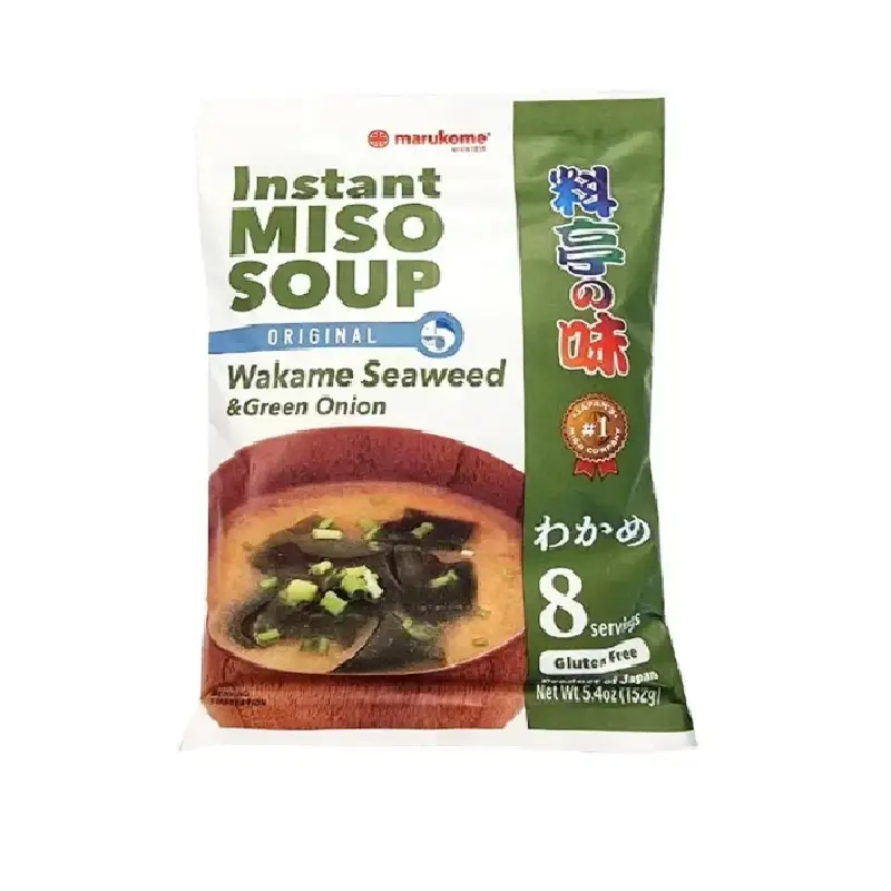 Marukome Instant Miso Soup (ryoutei No Aji) - Wakame Seaweed Flavour 8 Servings 156g 料亭即冲 海苔味增汤 ...