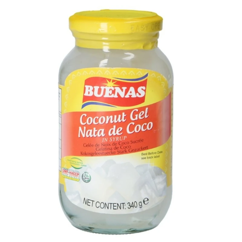 BUENAS Gelée de noix de coco sucrée - 340 g | Produits végétaux à ...