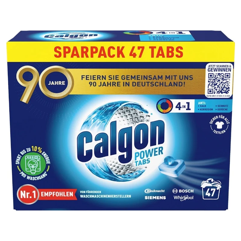 Calgon Power Tabs 4 in 1 - 47 Anwendungen 47 Tabletten ...