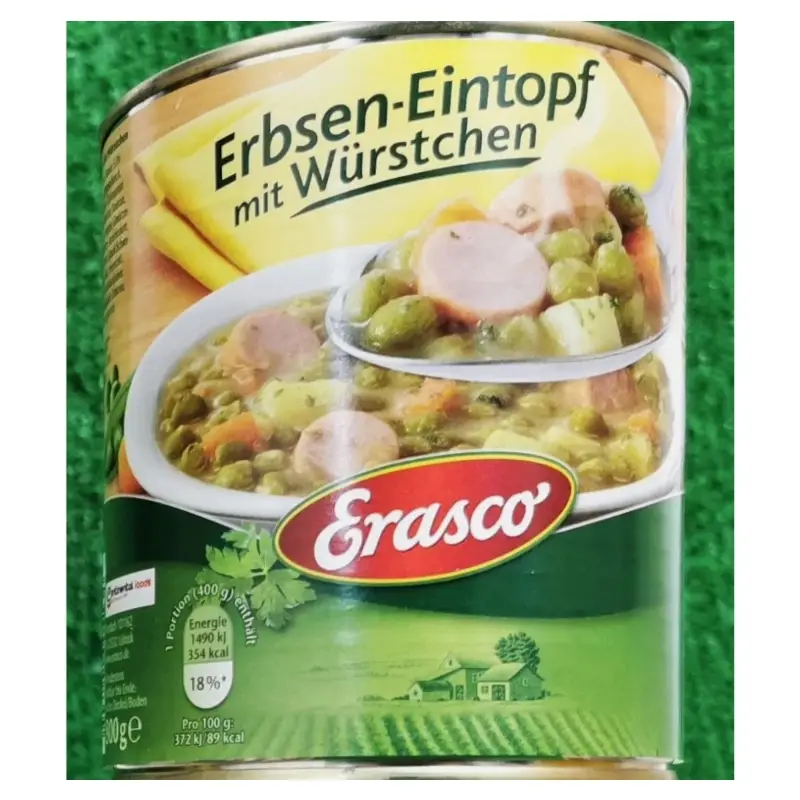 Erasco Pea Stew With Sausages 800g | Dosenware | Joybuy