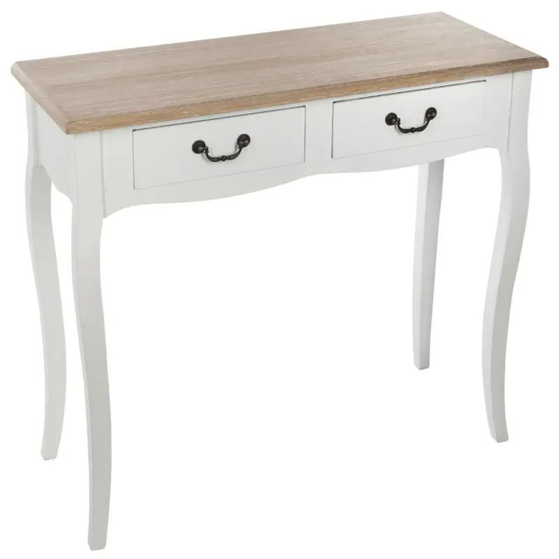 Atmosphera Console à 2 tiroirs Chrysa - Blanc | Buffets et Tables d ...