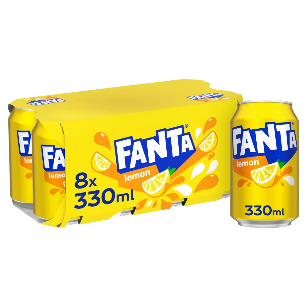 Fanta Lemon 8 X 330ml | Fizzy Drinks | Joybuy