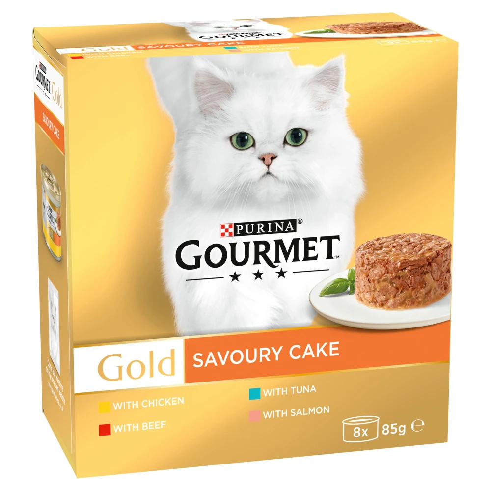 Gourmet Gold Savoury Cake Meat 8 X 85g (680g) | Food | Joybuy
