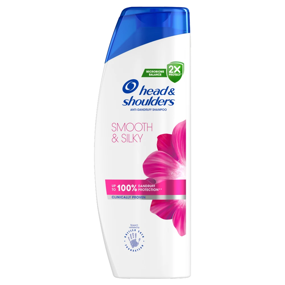 Head & Shoulders Smooth & Silky Anti-dandruff Shampoo For Frizzy Hair ...