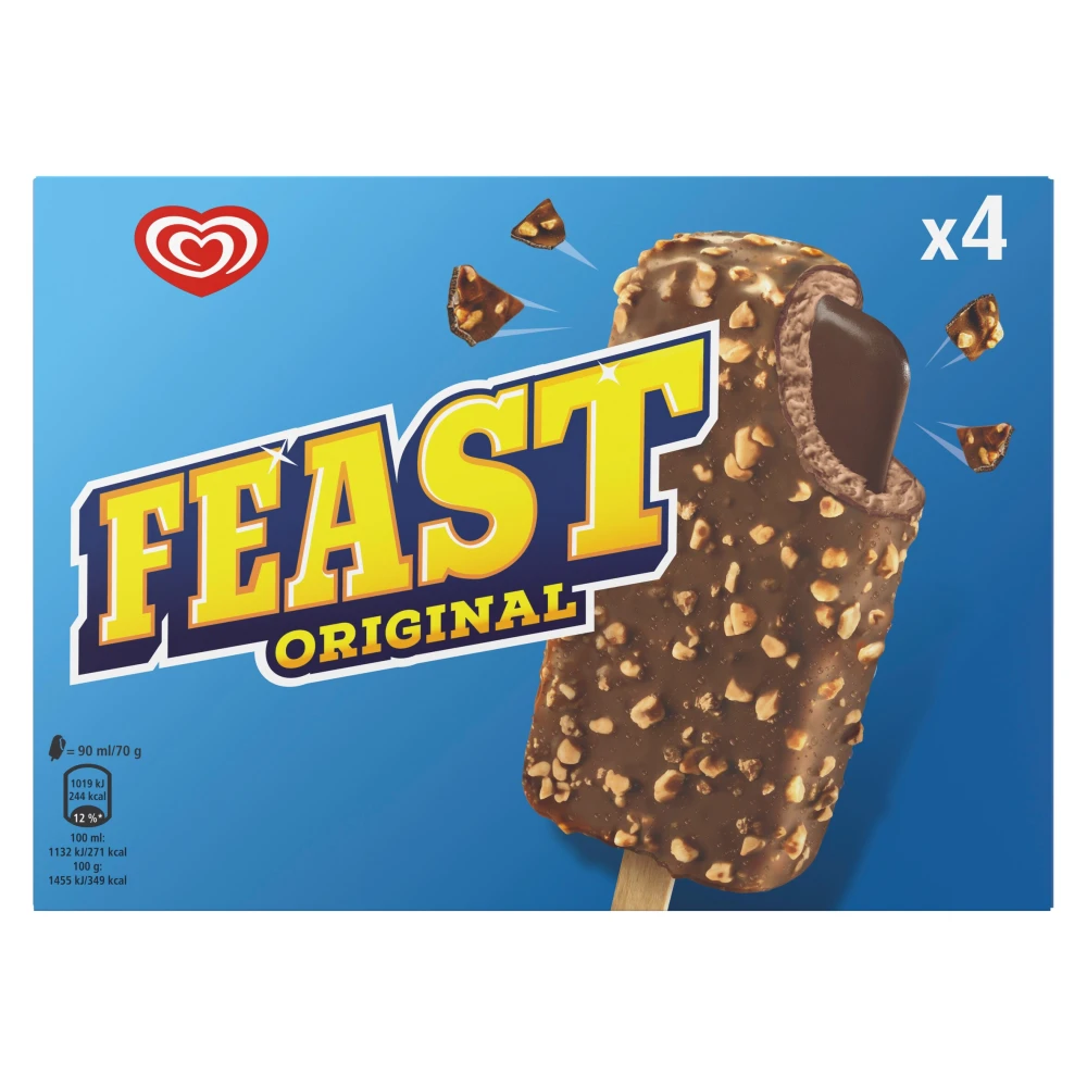 Feast Ice Cream Stick Original 4x 90 Ml | Local Processed Food | Joybuy