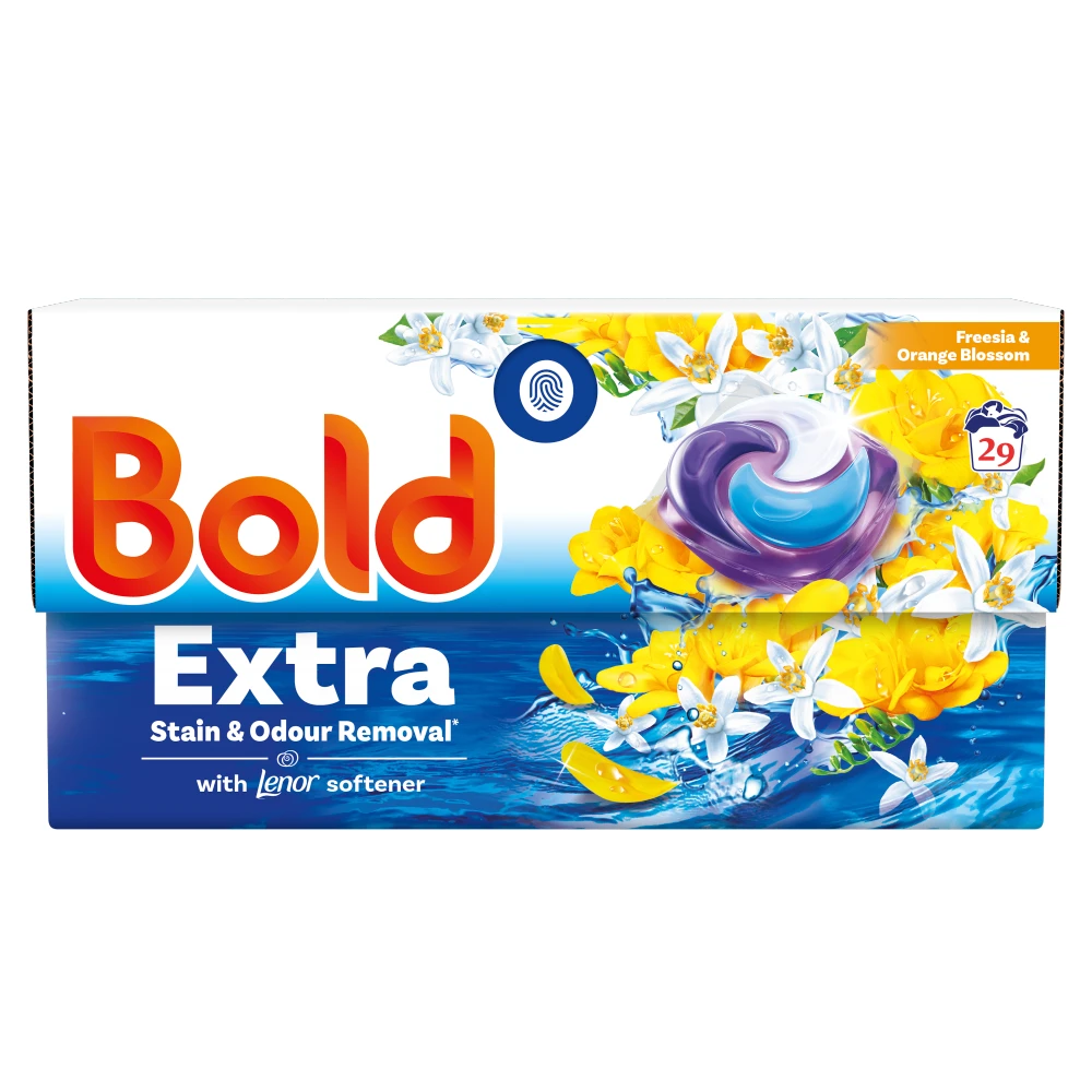Bold Extra Pods Washing Liquid Capsules 29 Washes , Freesia And Orange ...