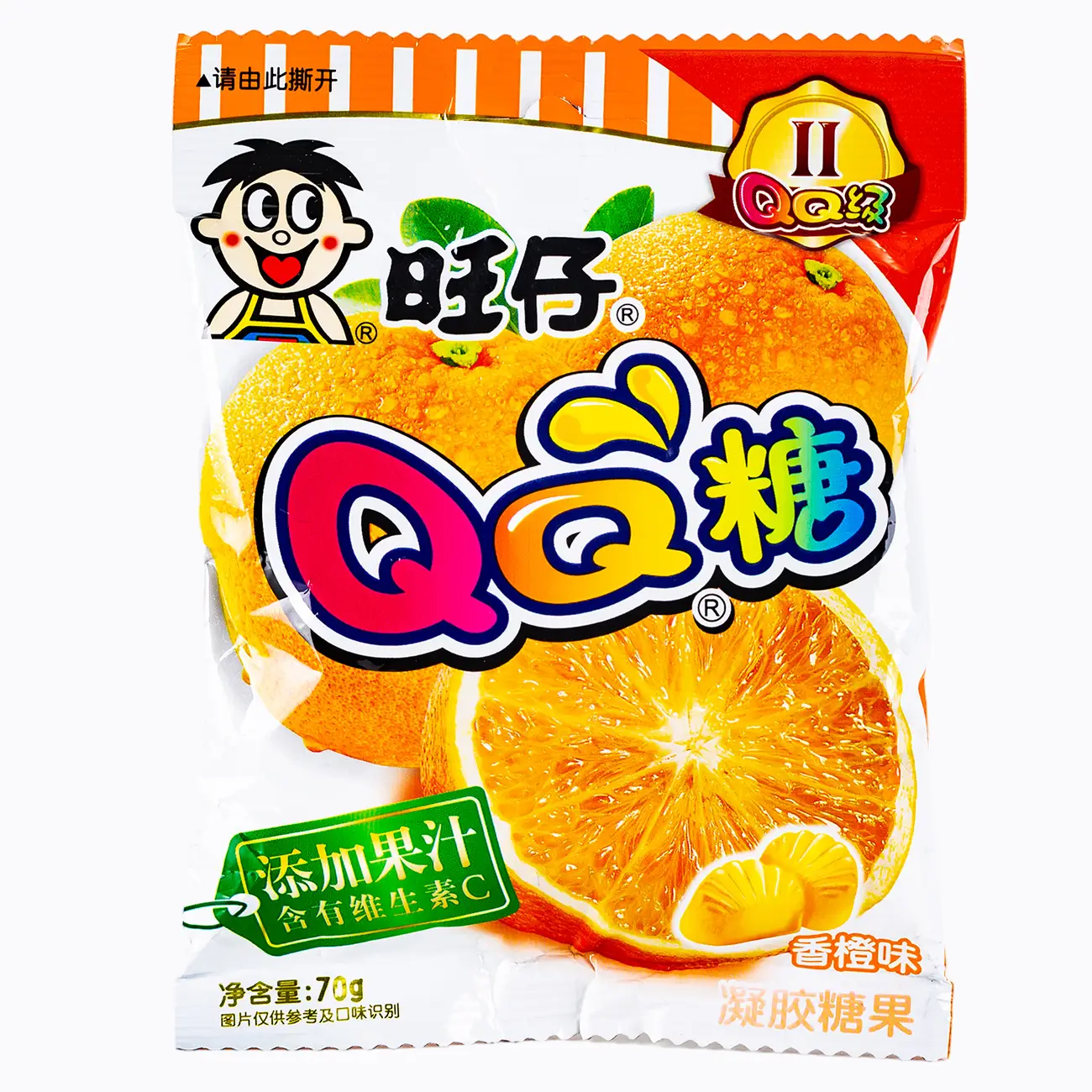 Want Want-qq Gummy(orange Flavour) 70g 旺仔qq糖香橙味 70g | Candy | Joybuy