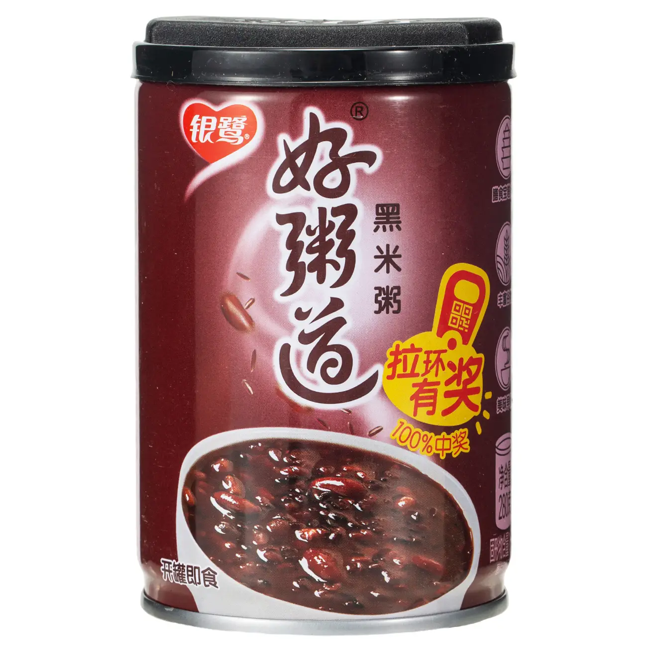 Yinlu Mixed Congee - Black Rice 280g 银鹭好粥道黑米粥 280g | Plant Based Dairy | Joybuy