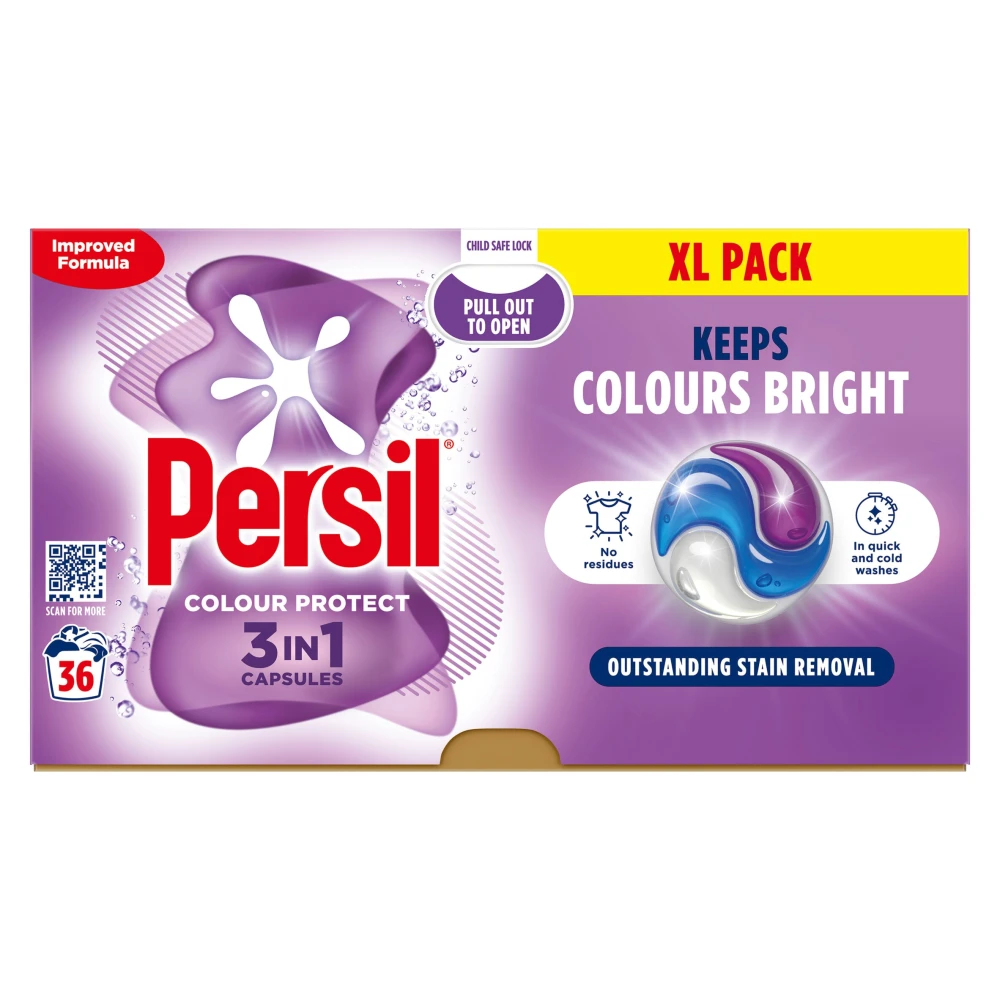 Persil 3 In 1 Washing Capsules Colour Protect 36 Washes | Detergent ...