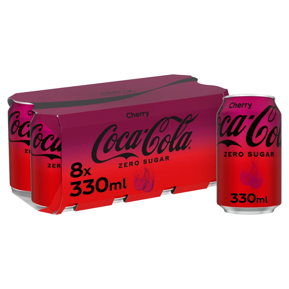 Coca-cola Zero Cherry 8 X 330ml | Cola | Joybuy