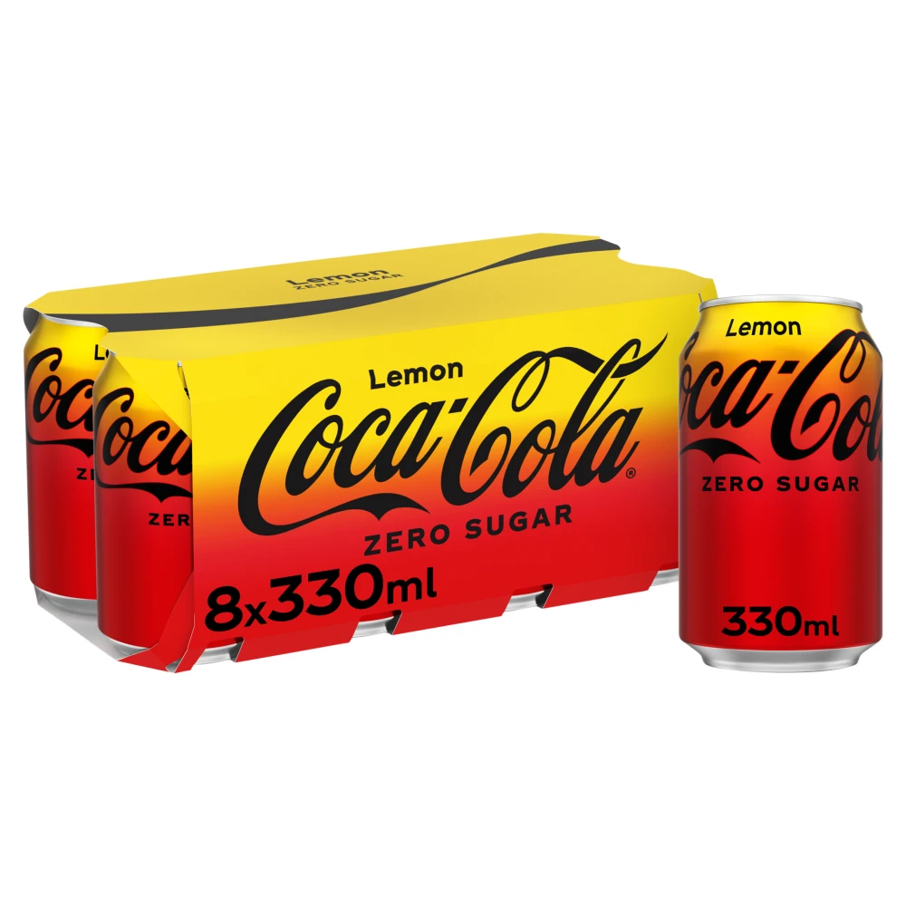 Coca-cola Zero Sugar Lemon 8 X 330ml | Soft Drinks | Joybuy