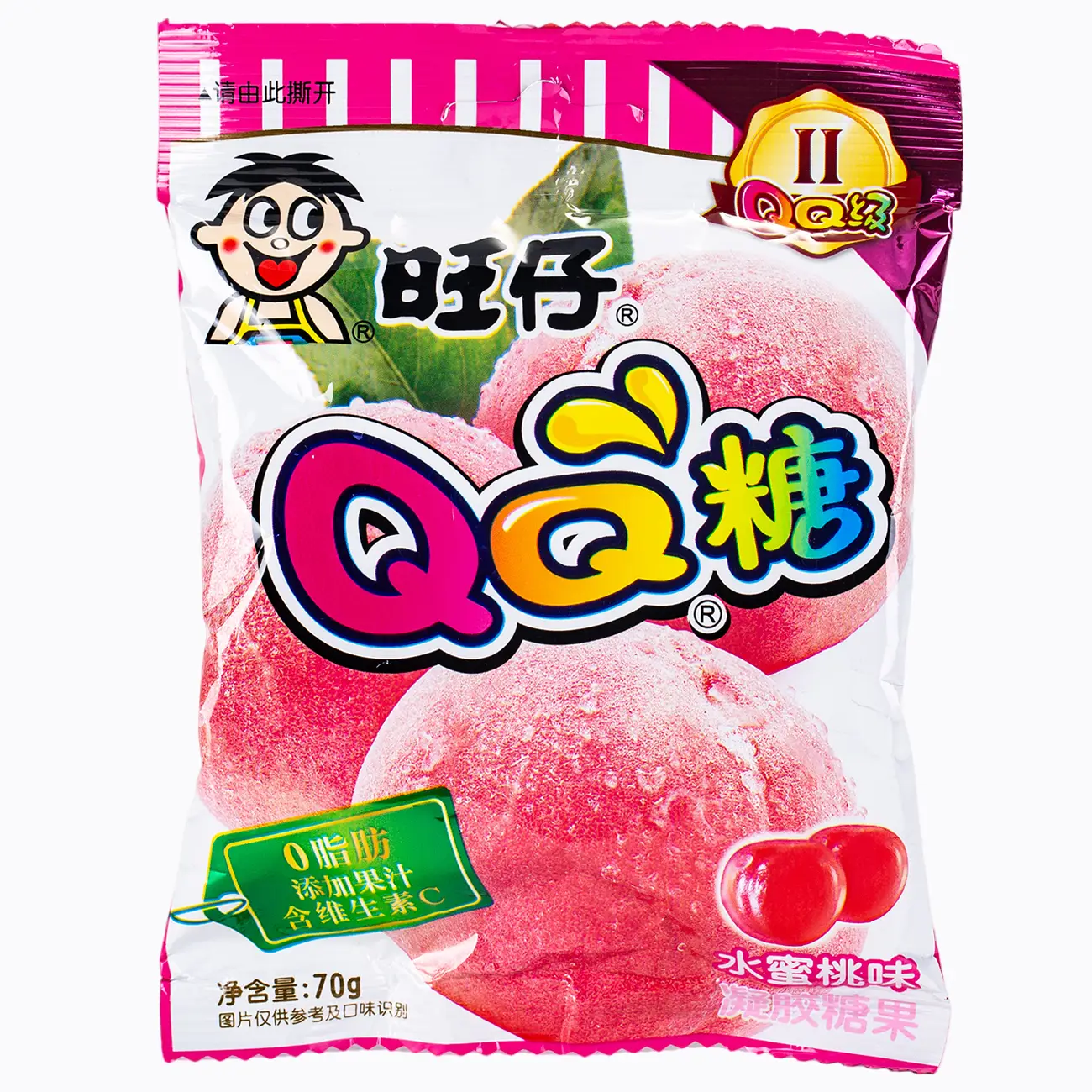 Want Want-qq Gummy(peach Flavour) 70g 旺仔qq糖水蜜桃味 70g | Confectionery | Joybuy
