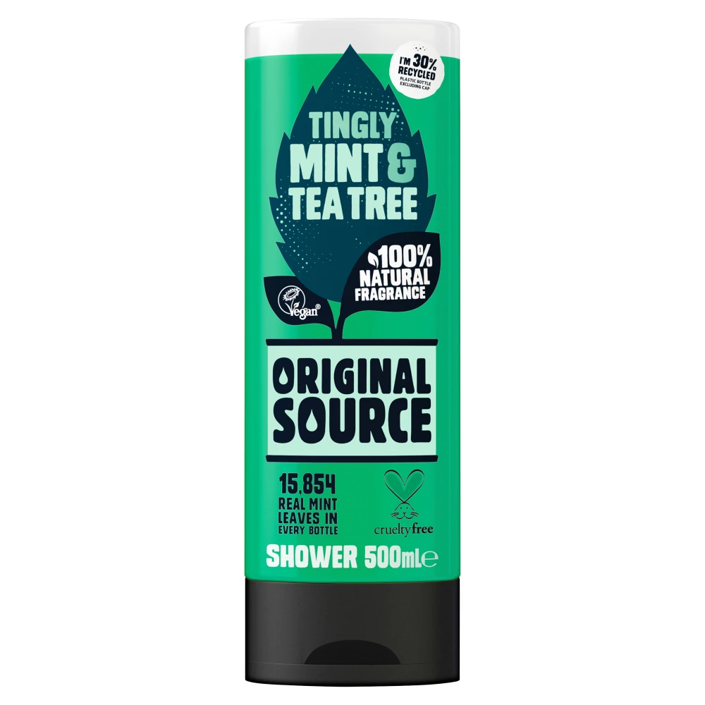 Original Source Mint & Tea Tree Vegan Shower Gel 500ml | Body Wash | Joybuy