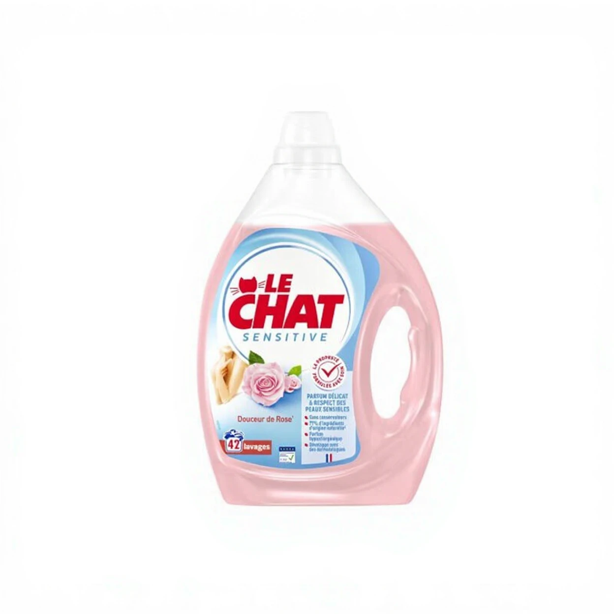LE CHAT Sensitive Lessive liquide douceur de rose - 1,9 L | Lessive ...