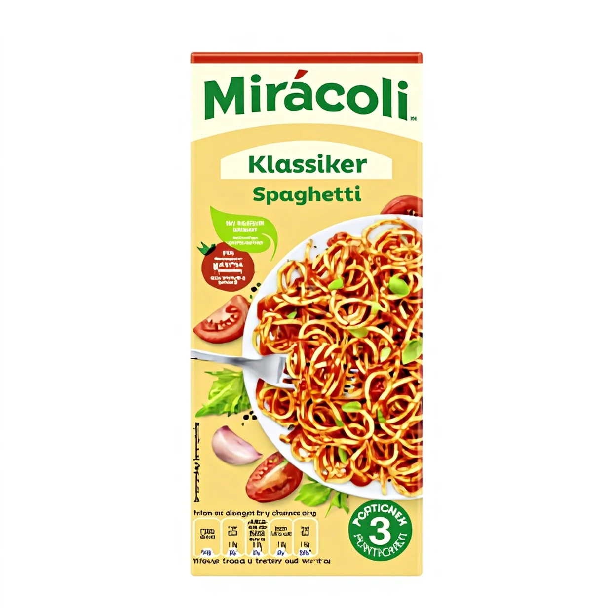 Miracoli Spaghetti mit Tomatensauce 3 Portionen 376.2 g | Reis, Nudeln ...