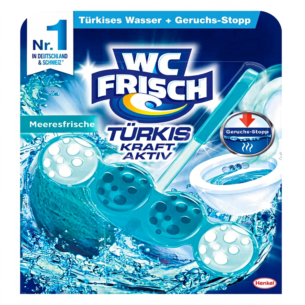 Wc Frisch Power-aktiv Duftspüler Türkis-spüler Ozeanfrische 50 G ...
